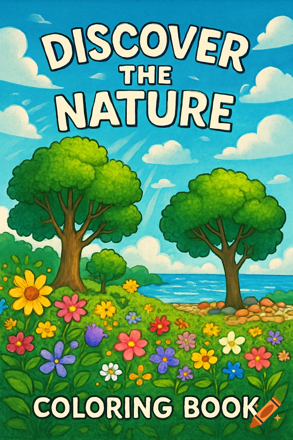 A colorful children's illustration book cover titled 'DISCOVER THE ...