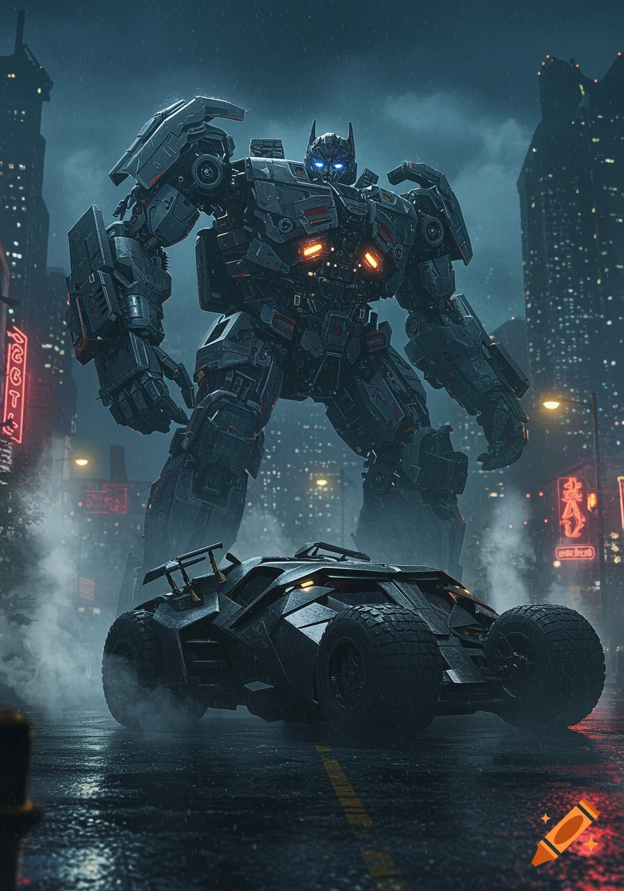 Sketsa+robot+godzilla created on Craiyon