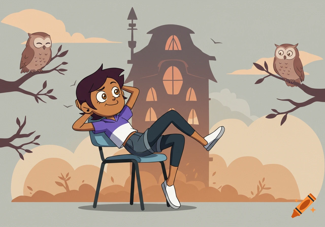 Go+out+of+the+house+cartoon created on Craiyon