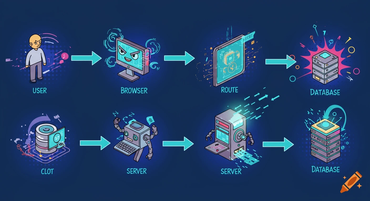 A modern, minimalist flowchart diagram illustrating data processing steps: Document Input, Data ...