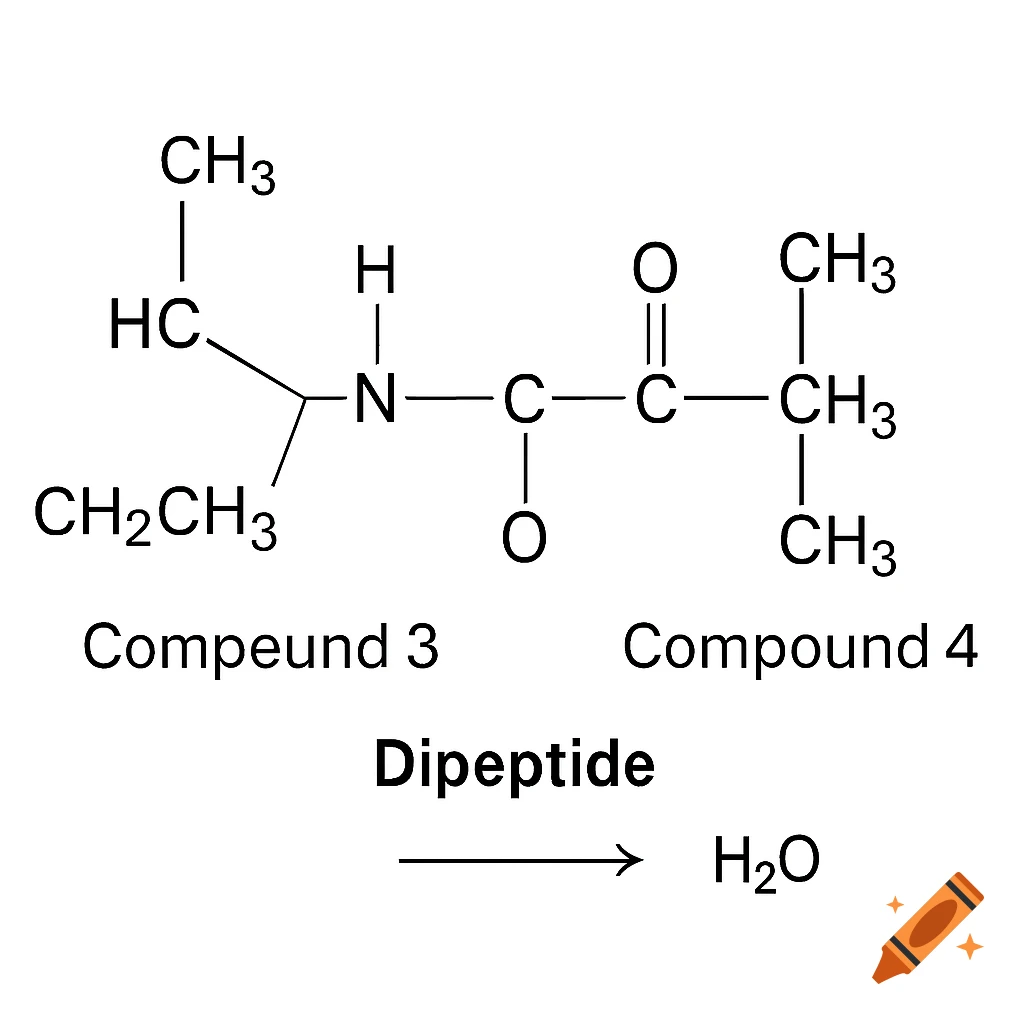 Chemical diagram showing the reaction of Compeund 3 and Compound 4 to ...