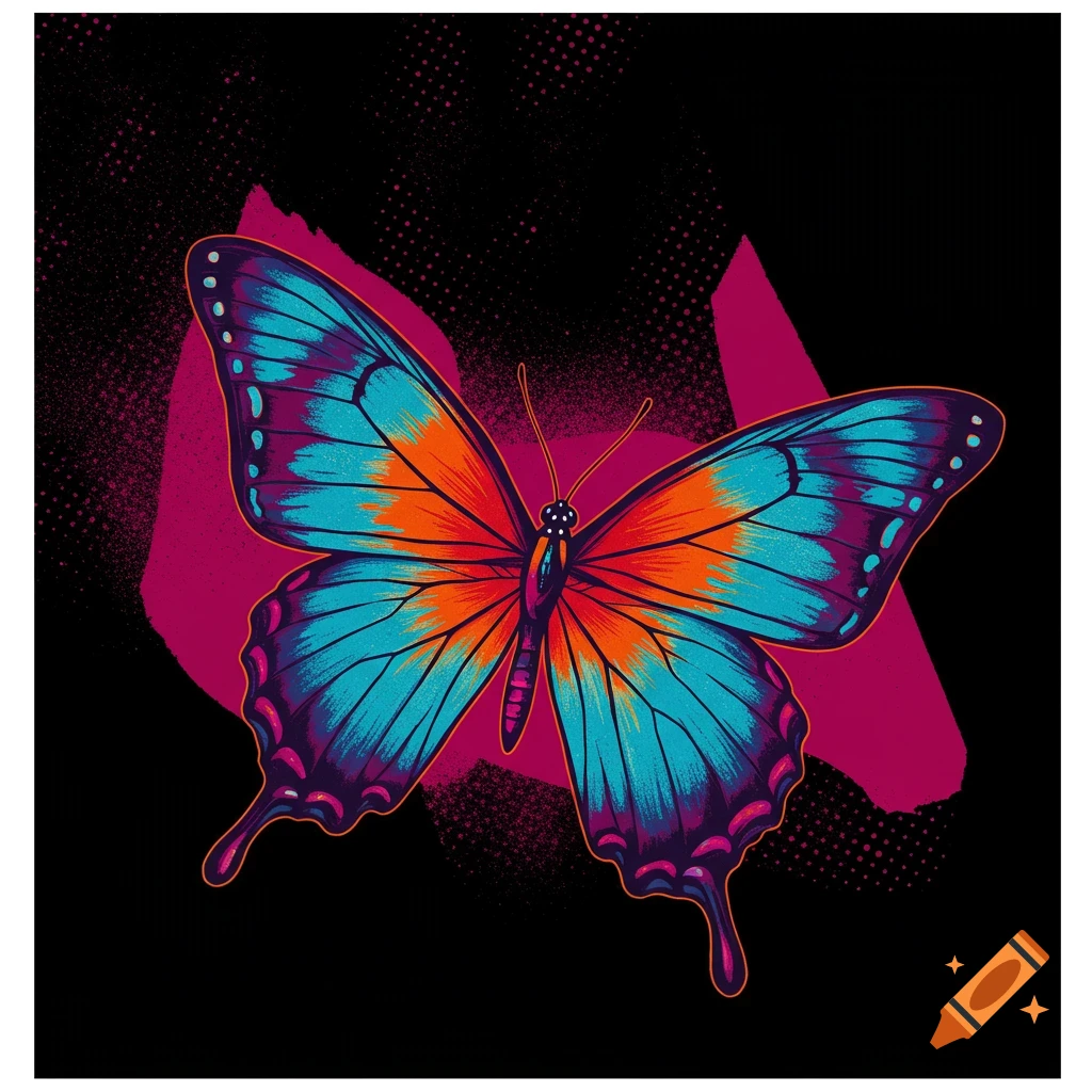 A vibrant, colorful sewing machine with swirling patterns in green ...