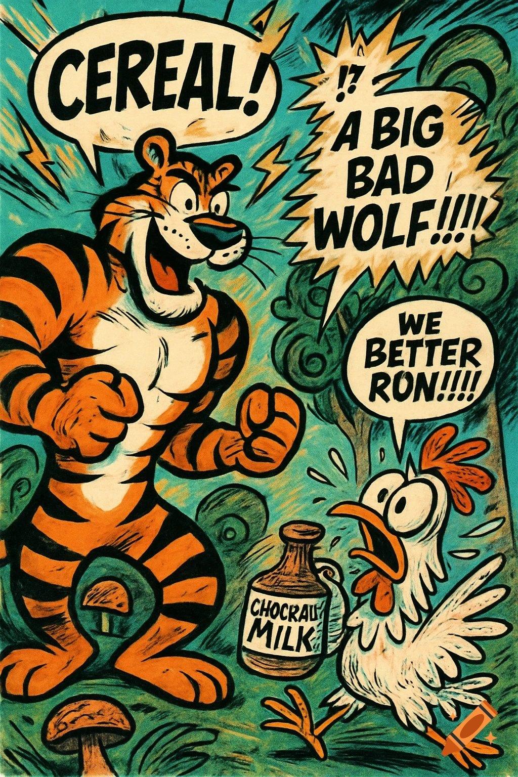 Comic Strip created on Craiyon