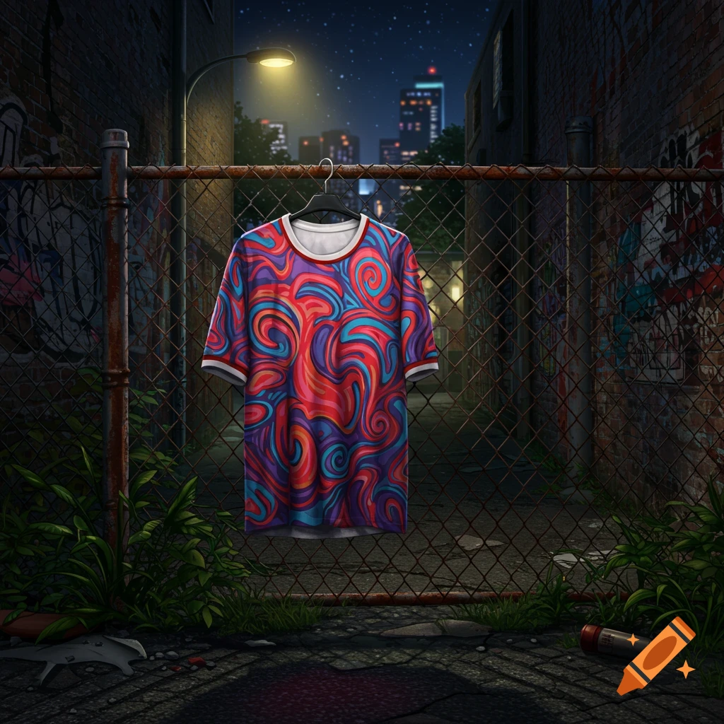 Front and back view of a black t-shirt with a white logo. The front has ...