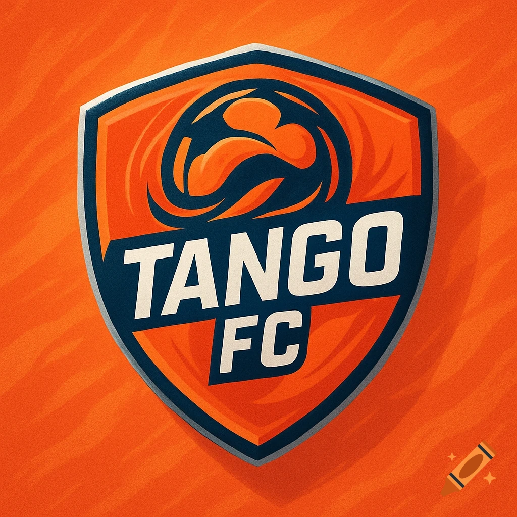 Volleyball team logo featuring a stylized blue and orange volleyball ...