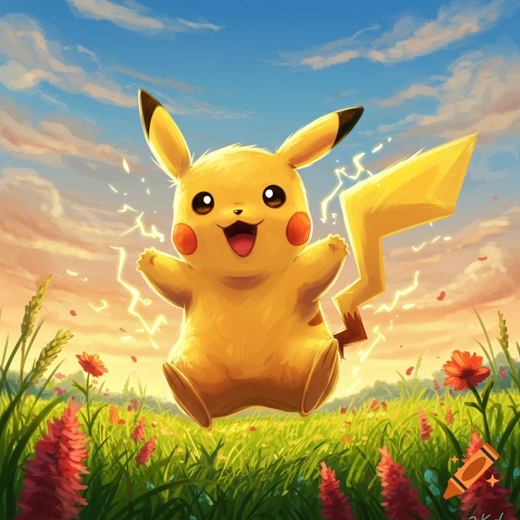 Labubu Pikachu Trainer created on Craiyon