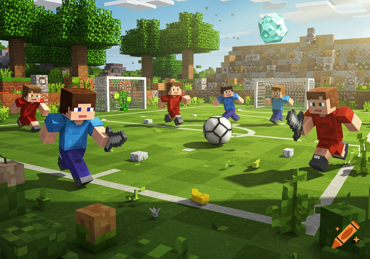 Mastering Minecraft Sumo Event created on Craiyon