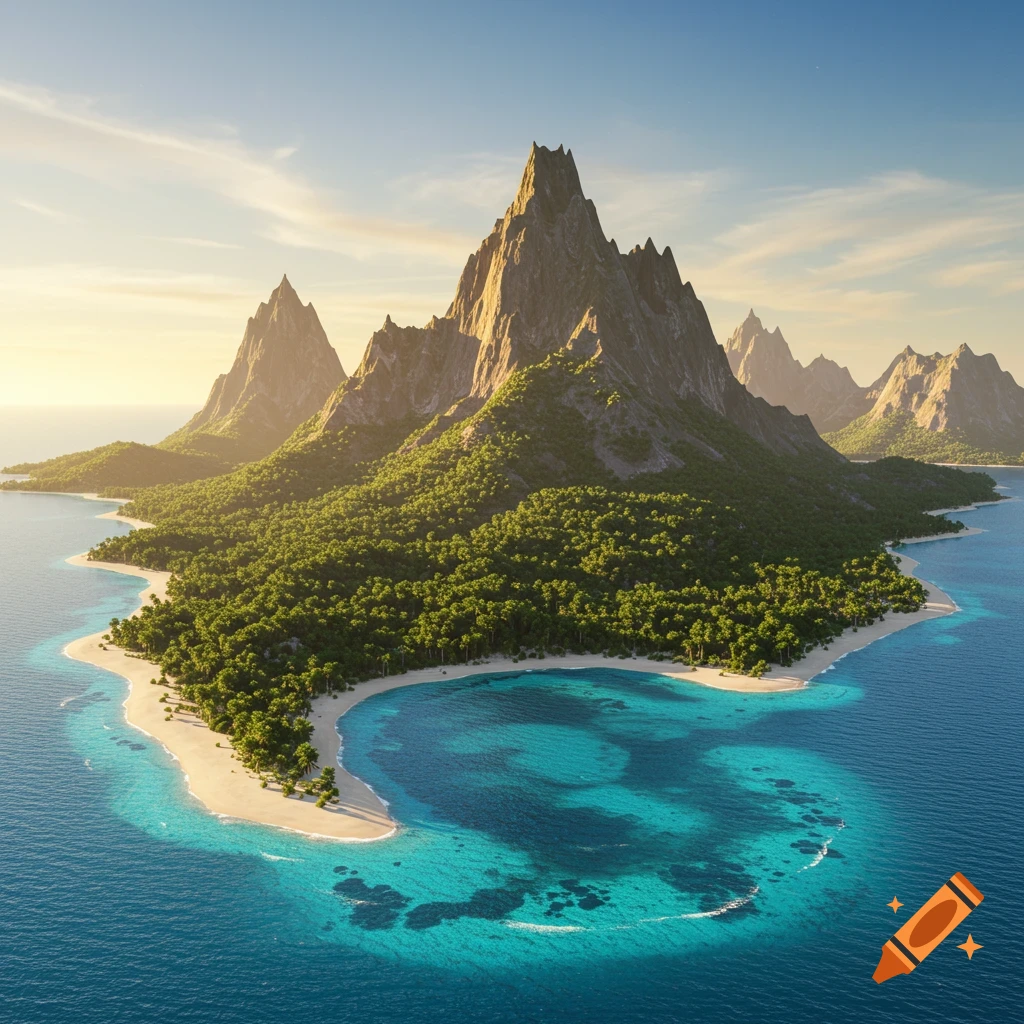 Leblon Beach in Rio de Janeiro on Craiyon