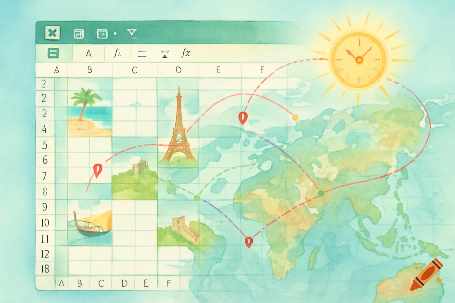Weather Map created on Craiyon