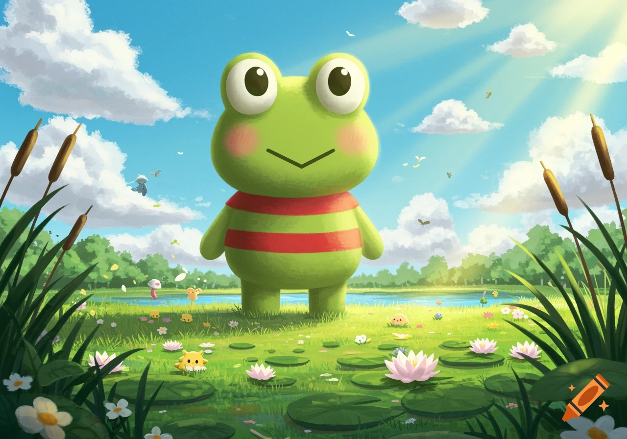 Frog+mob+mincraft created on Craiyon