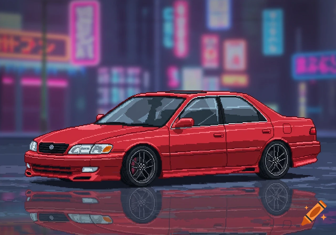 1998 white US sedan car model on Craiyon