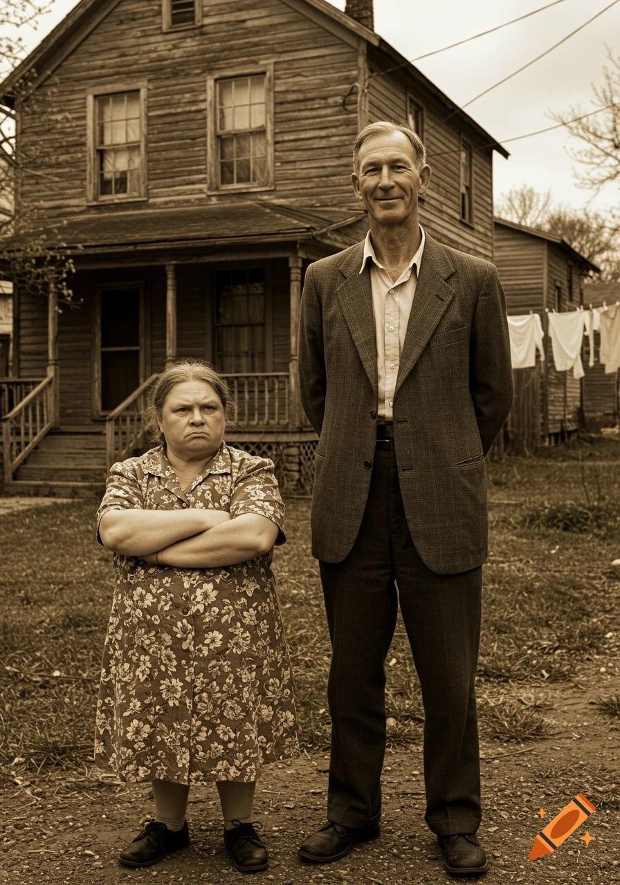 Old family photo 1860s time mother and father and 4 daughters and 2 ...