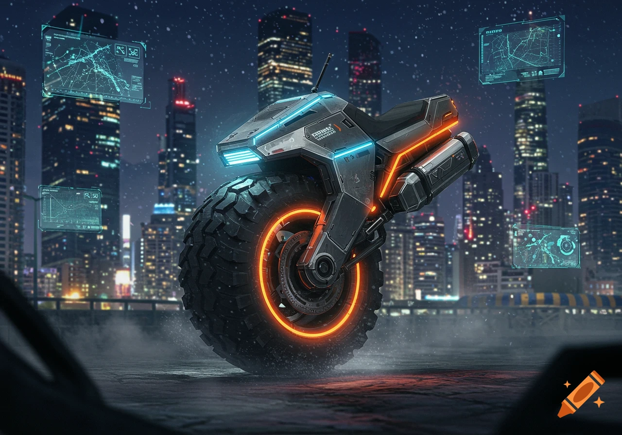 Futuristic Vehicle created on Craiyon