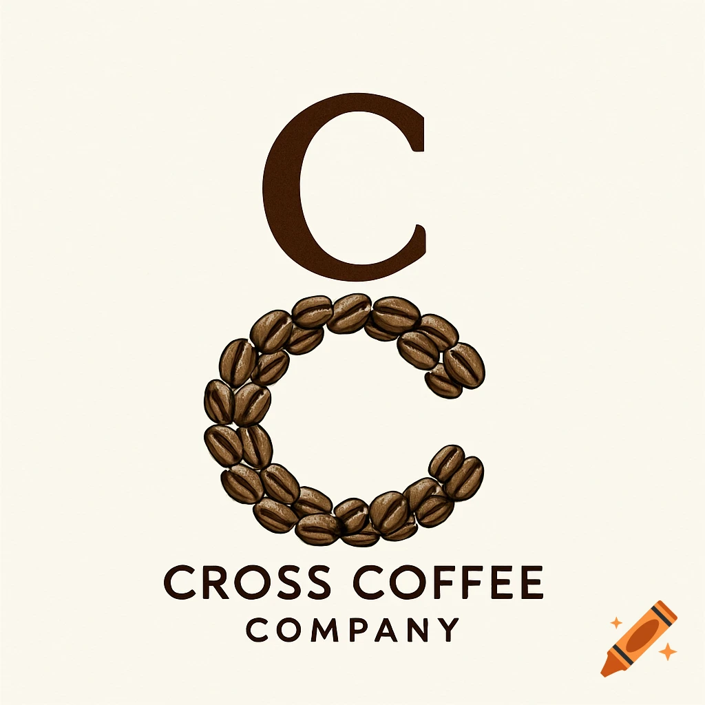 A logo for Cross Coffee Company featuring a large brown 'C' above a 'C ...