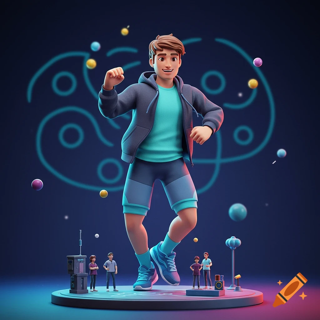 3d Illustration Bilder erstellt auf Craiyon