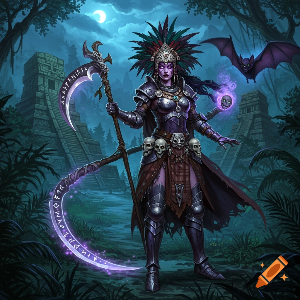 Jinx from League of Legends in a tribal outfit stands confidently in a ...