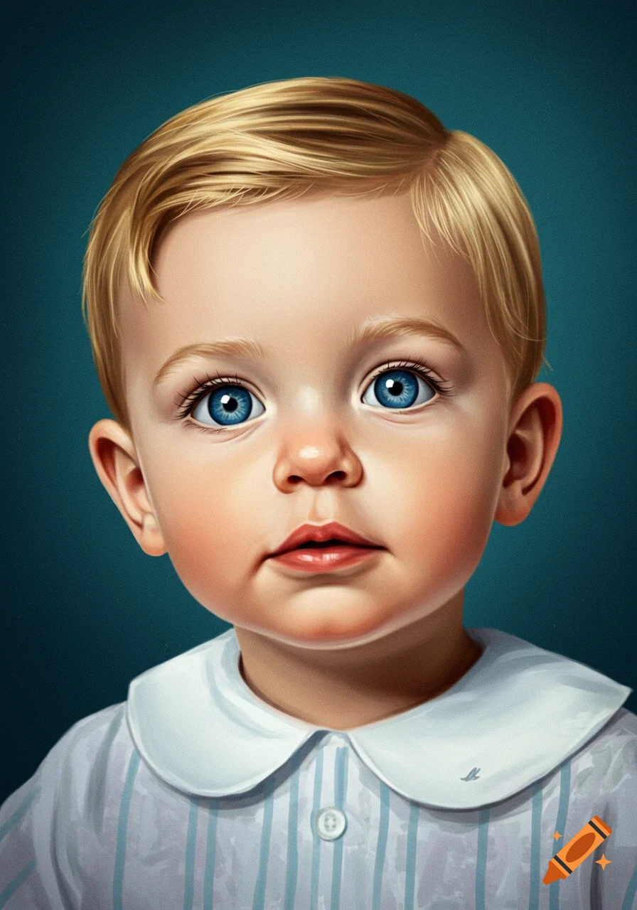 Angry baby face on Craiyon