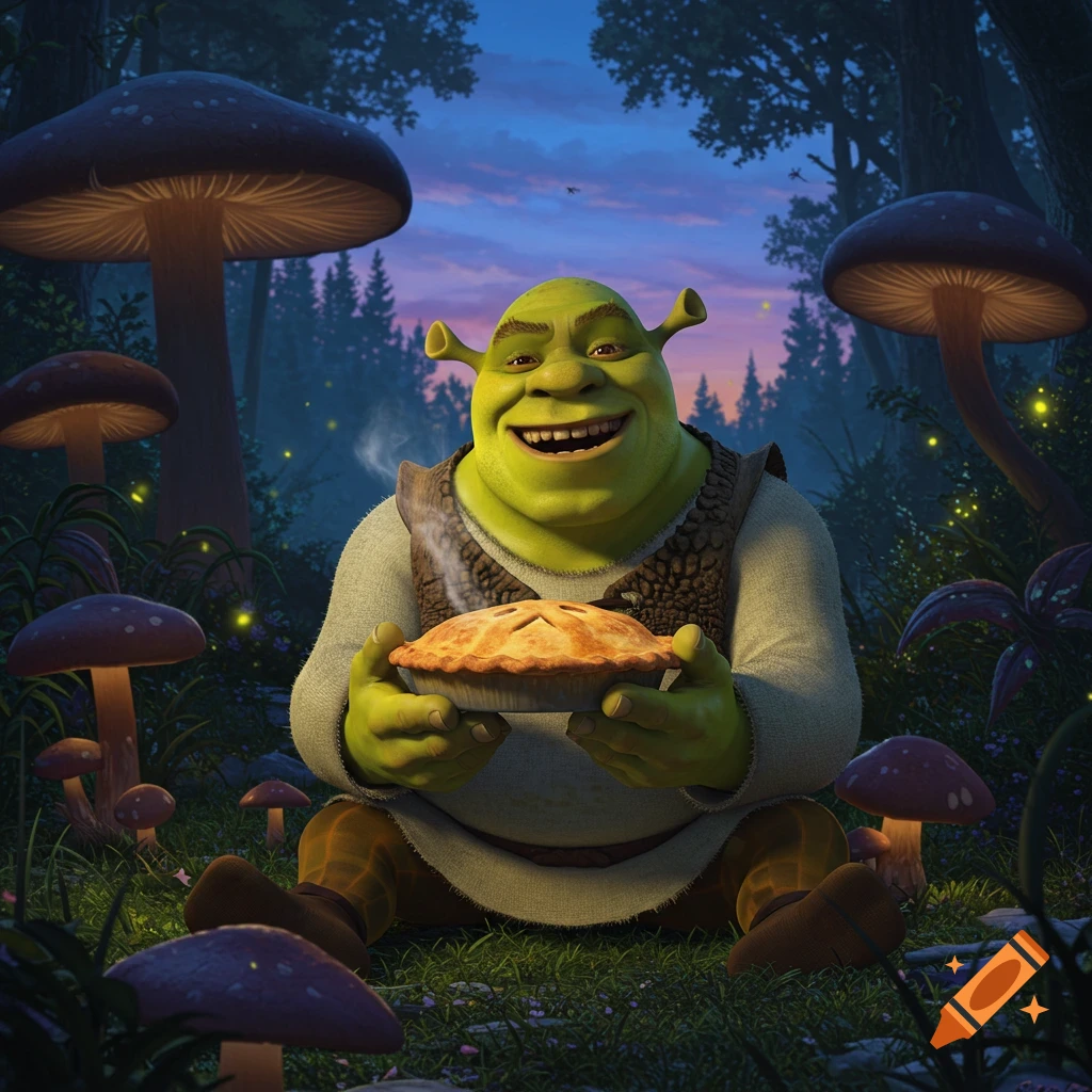 Shrek+selfie created on Craiyon