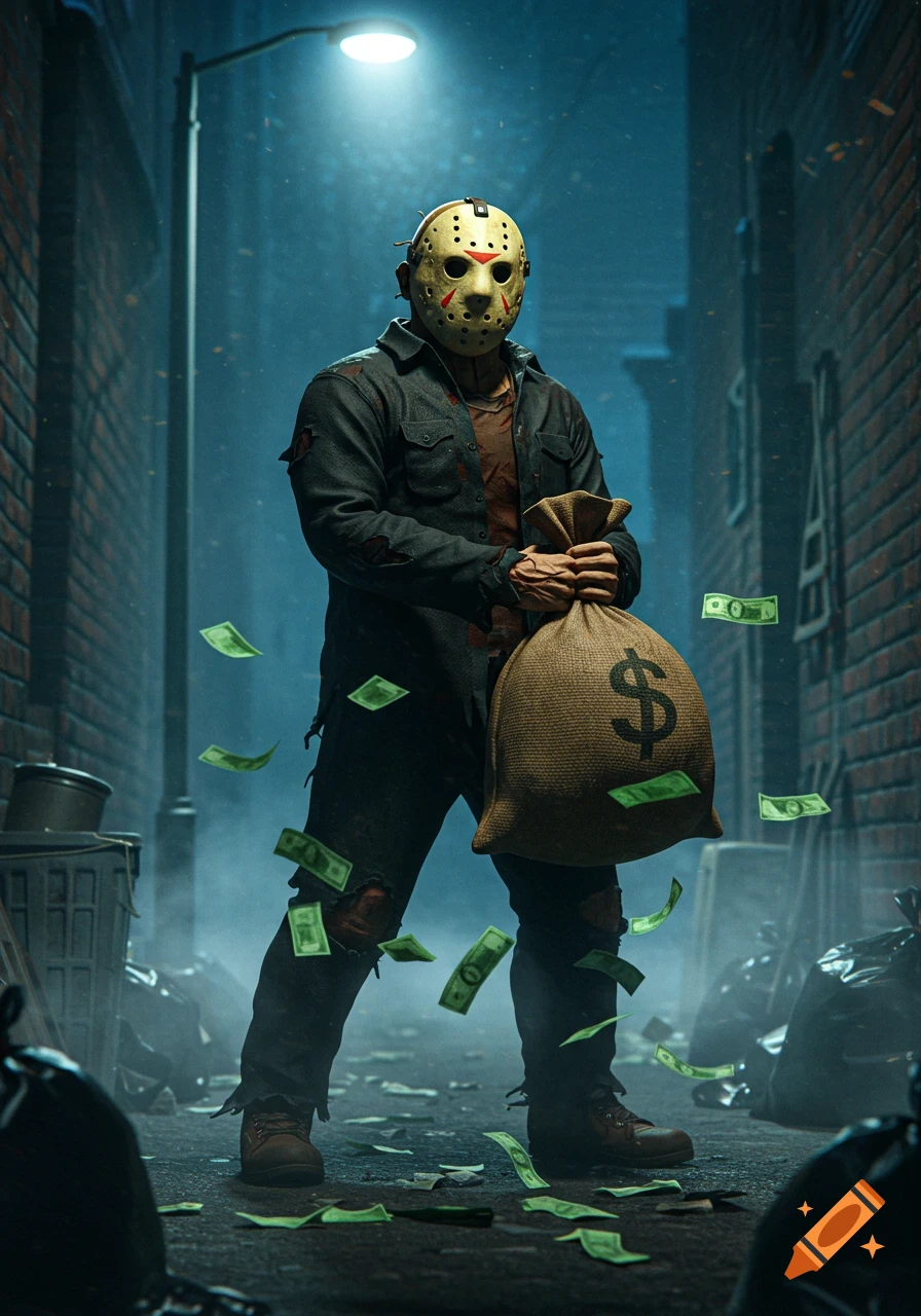 A Grinch-like character wearing sunglasses and gold chains sits at a ...