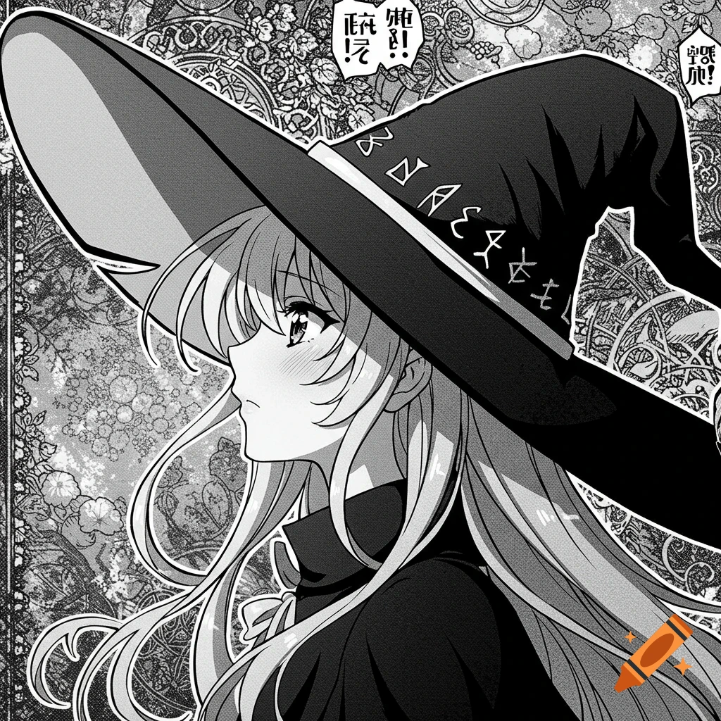 Anime, girl, edgy, aesthetic, manga, black and white, bayonet on Craiyon