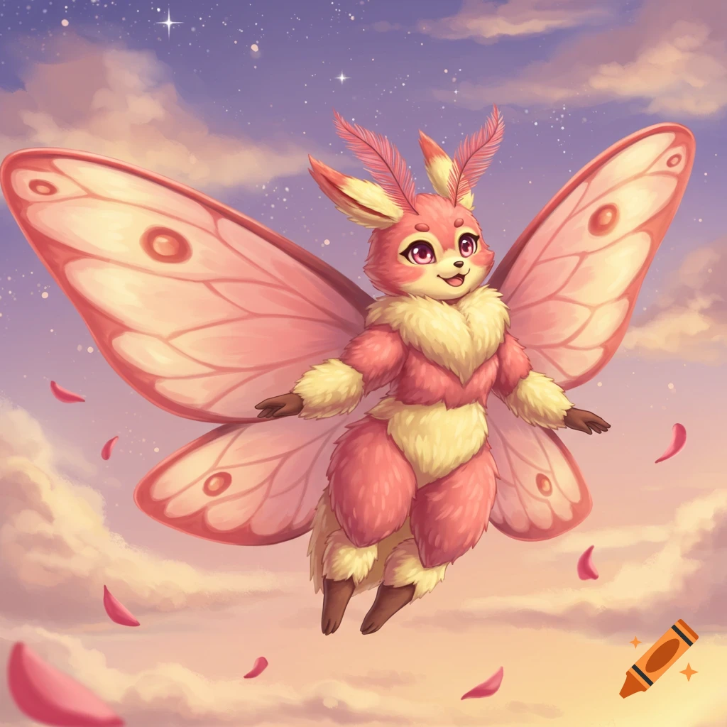 Snow+moth+pokemon created on Craiyon