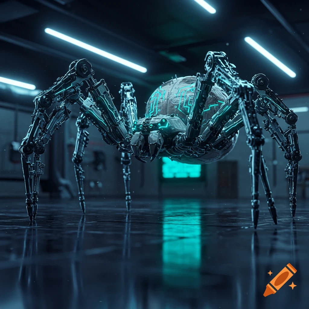 A vibrant, stylized spider with tattoo-like patterns, 'THE INK WEB ...