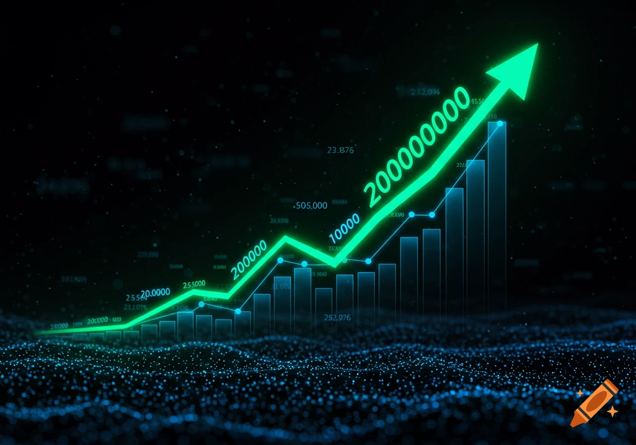 Professional LinkedIn background image with financial theme featuring market charts and bar ...