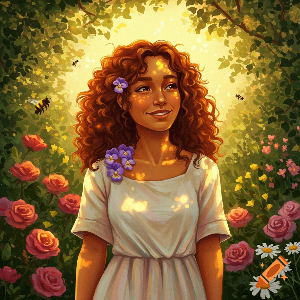 Portrait painting of HRH Queen Julieta of Colombia on Craiyon