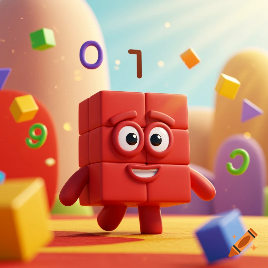 Numberblocks 56 created on Craiyon