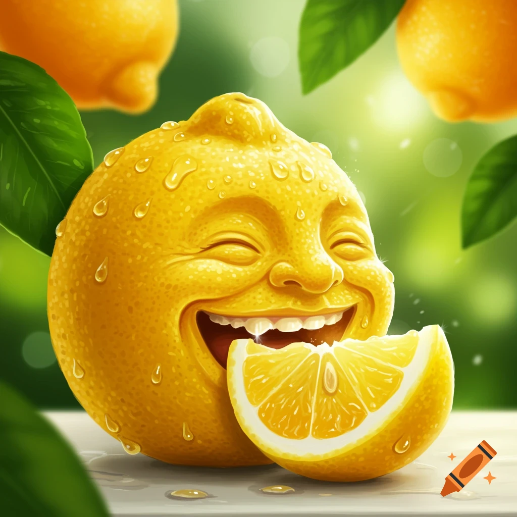 A vibrant cartoon mango with a wide open mouth and a pink tongue ...