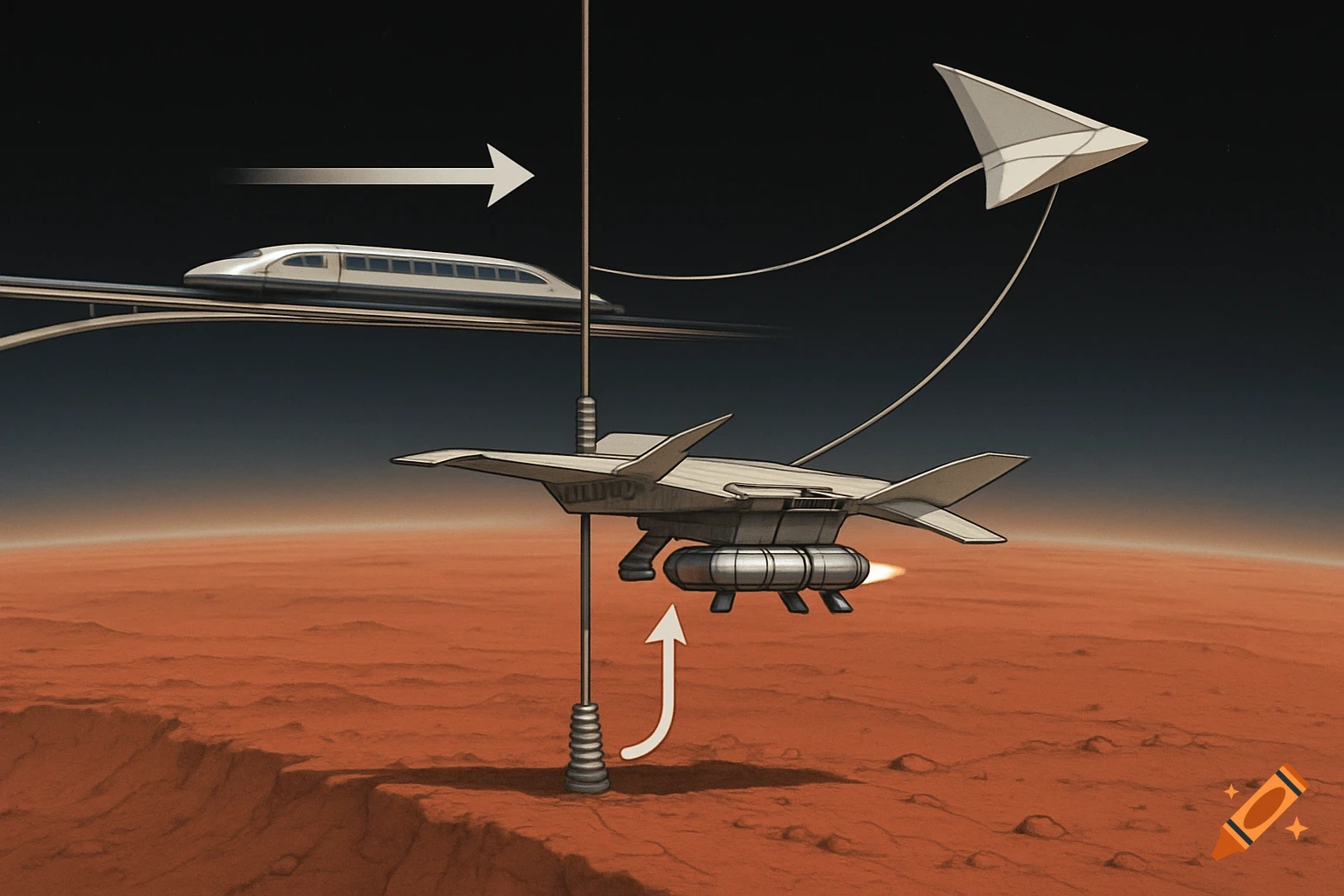 Technical illustration of a kayak pedal system with a 750W electric ...