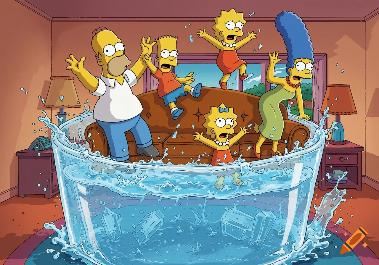 The Simpsons characters, including Homer, Bart, multiple versions of ...