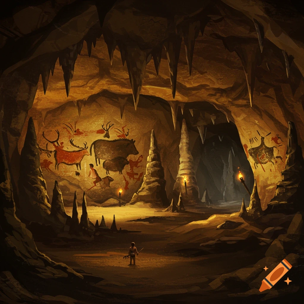 Cave+background created on Craiyon