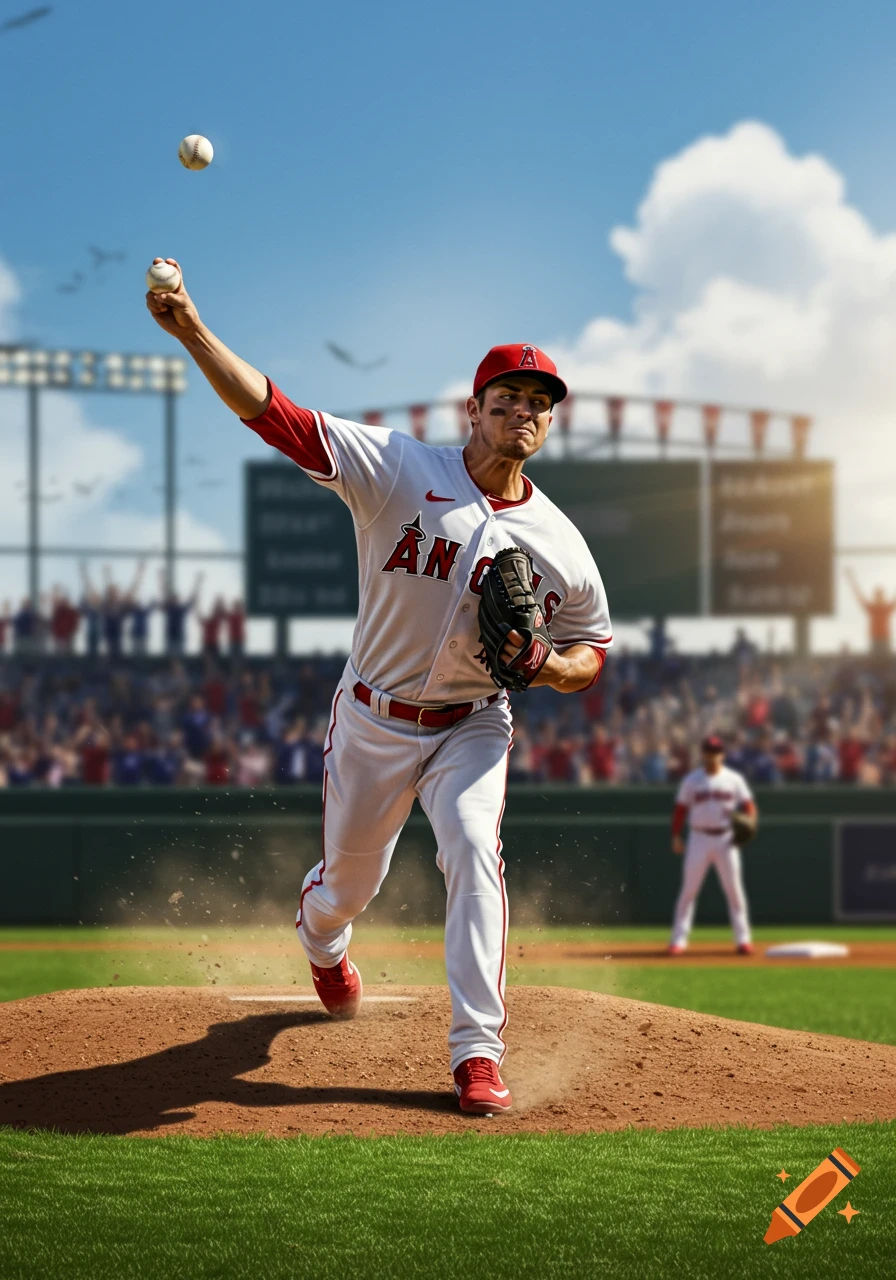 Los Angeles Angels baseball logo with a red 'A' and halo, baseball, and ...