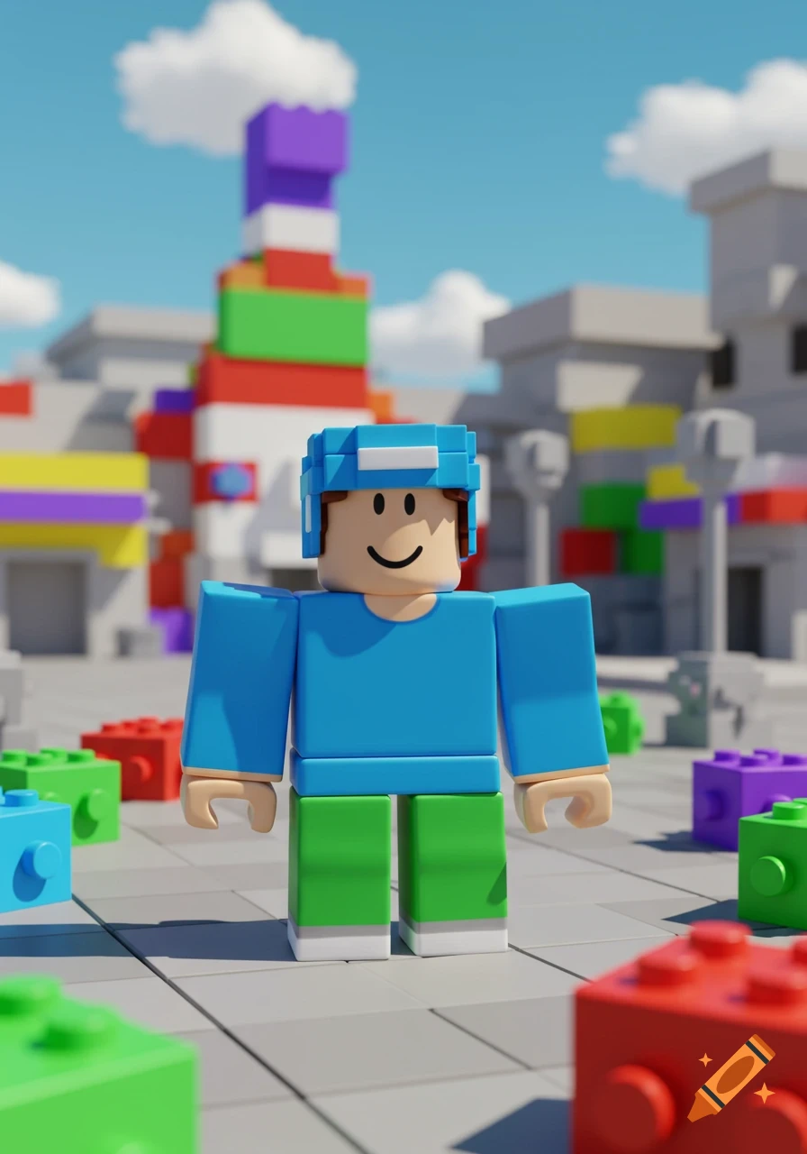 Roblox created on Craiyon