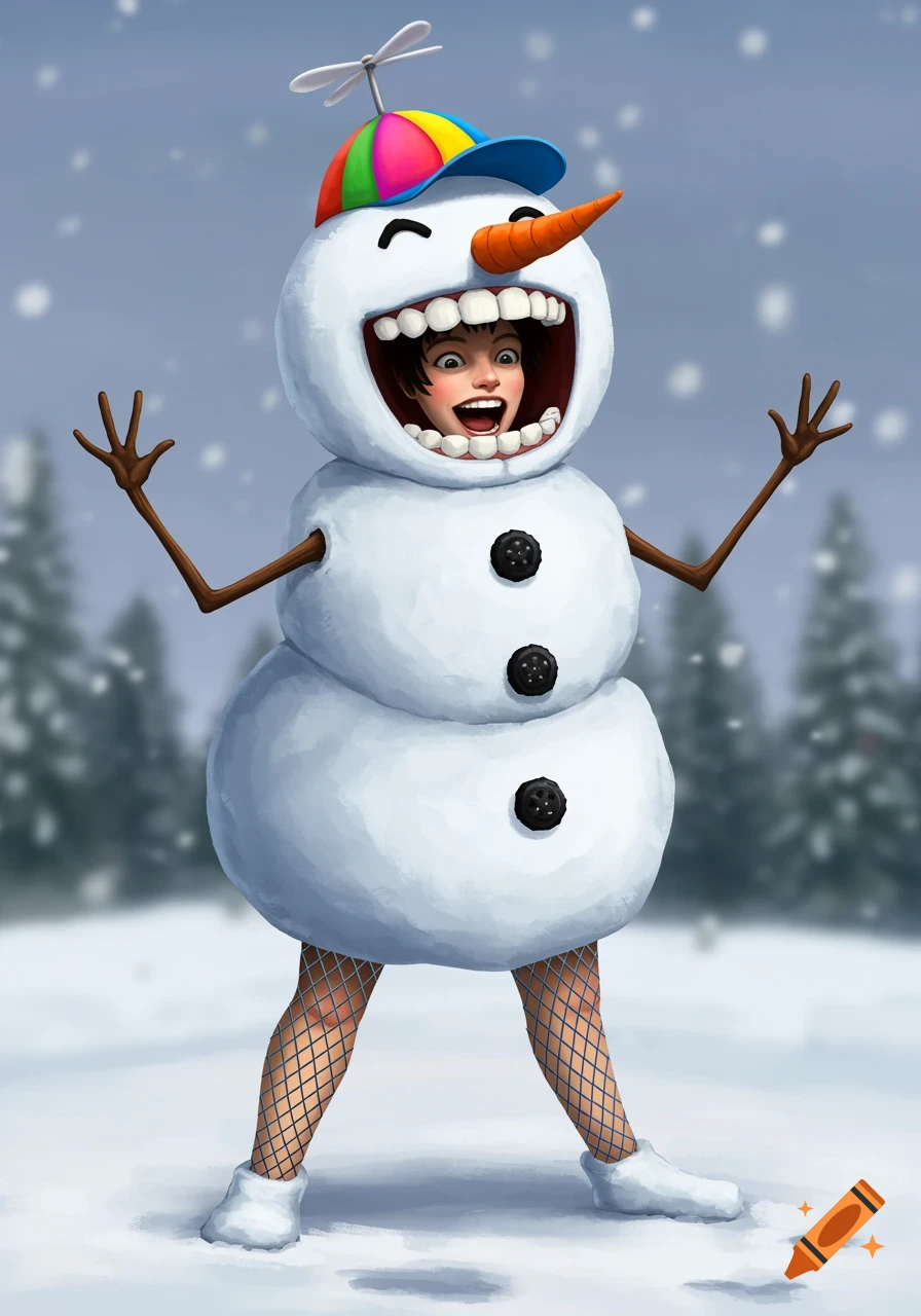 Cartoon+tundra created on Craiyon