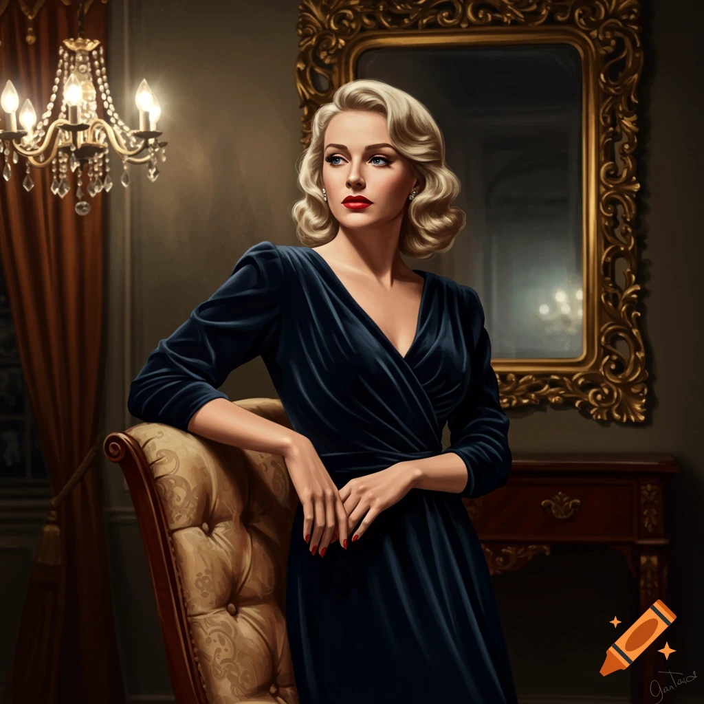 Portrait of Swedish Princess Madeleine with short bob hairstyle on Craiyon