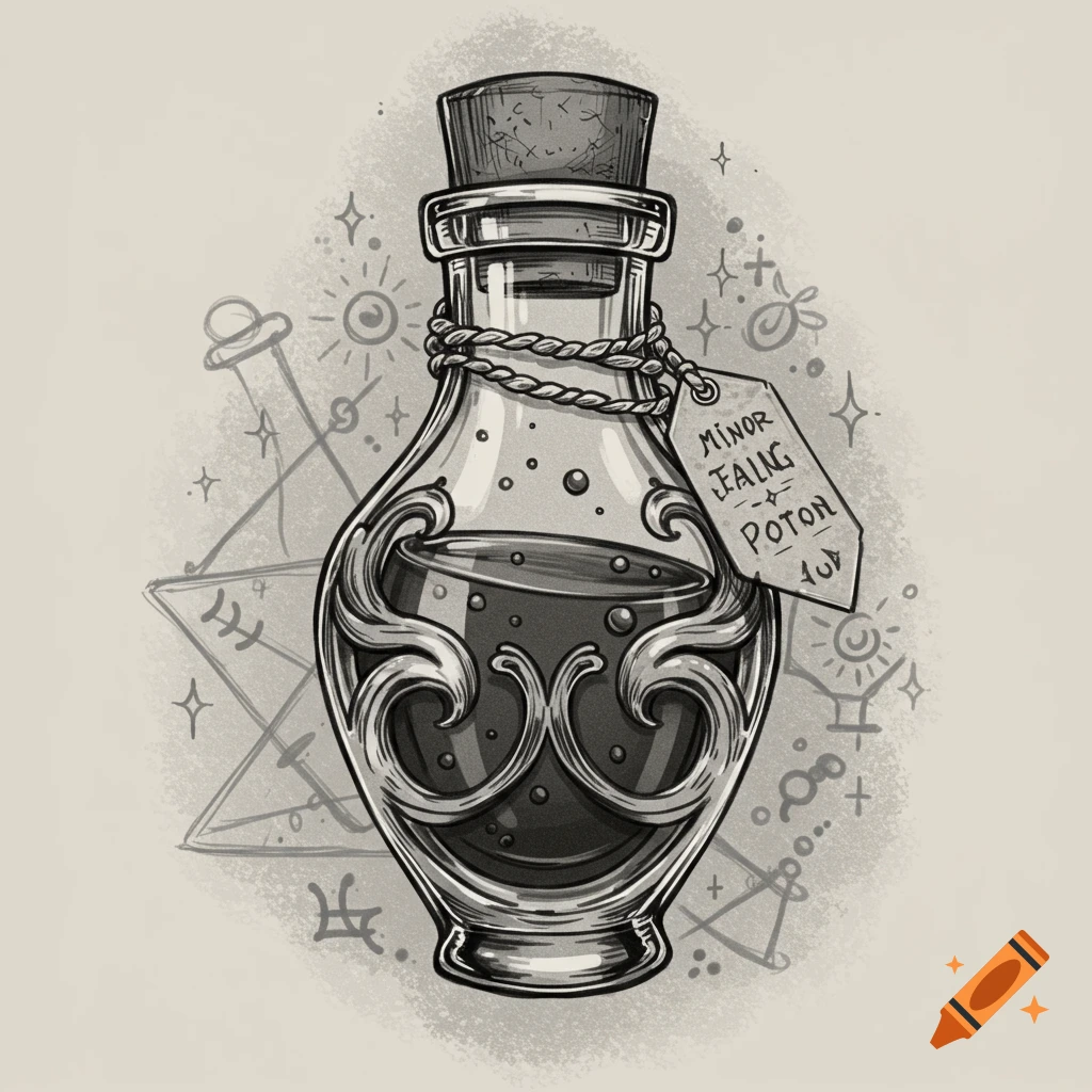 Poison Bottle created on Craiyon