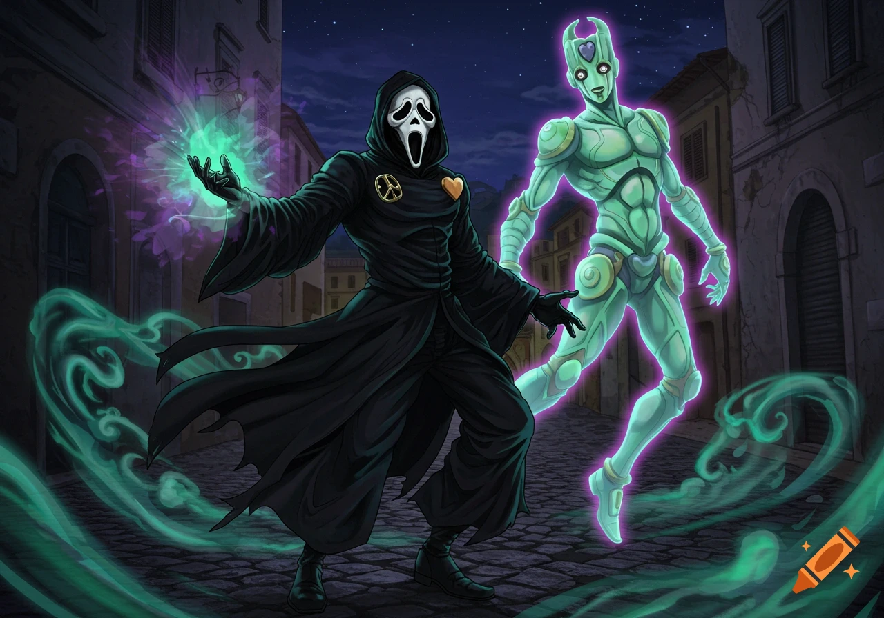 Black+ghost created on Craiyon