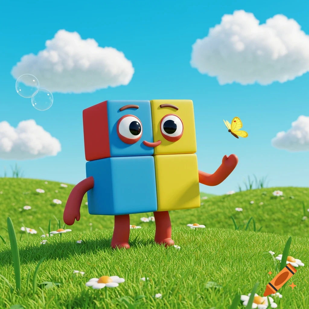 Numberblocks logo on Craiyon