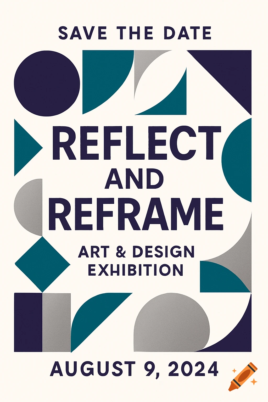 Save the Date poster for 'Reflect and Reframe Art & Design Exhibition ...