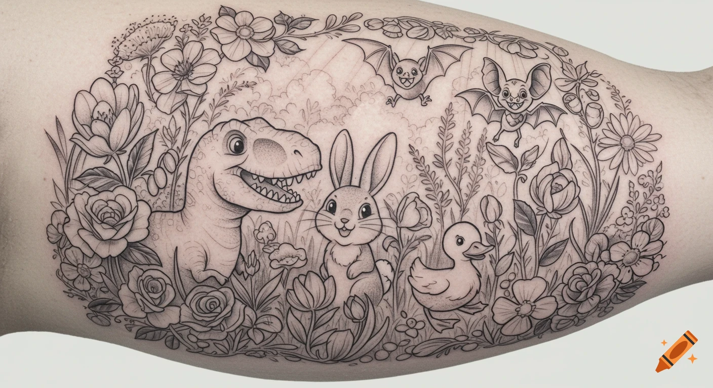 Plankton+tattoo created on Craiyon