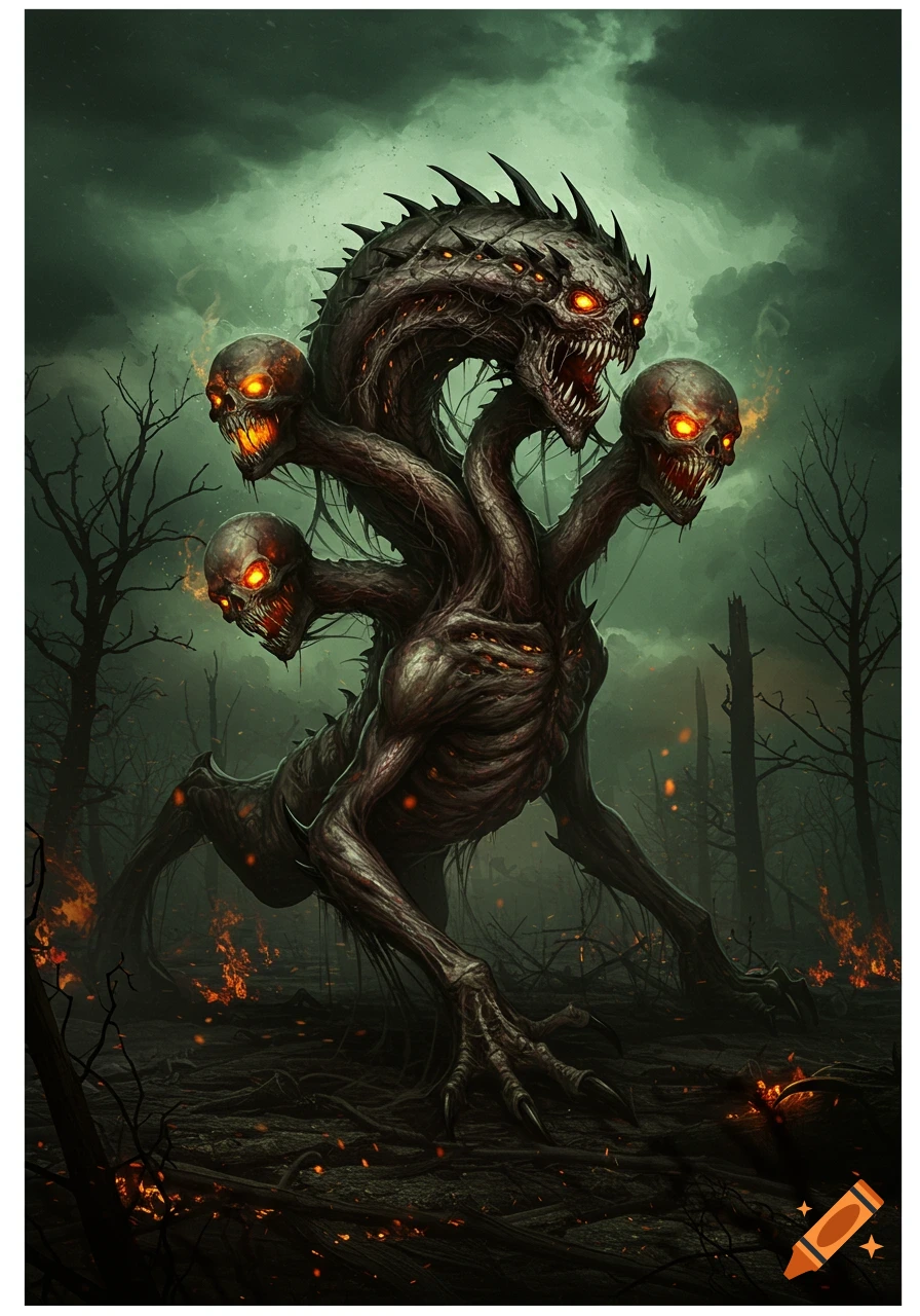 Full body illustration of an undead mummy with a skull face, green ...