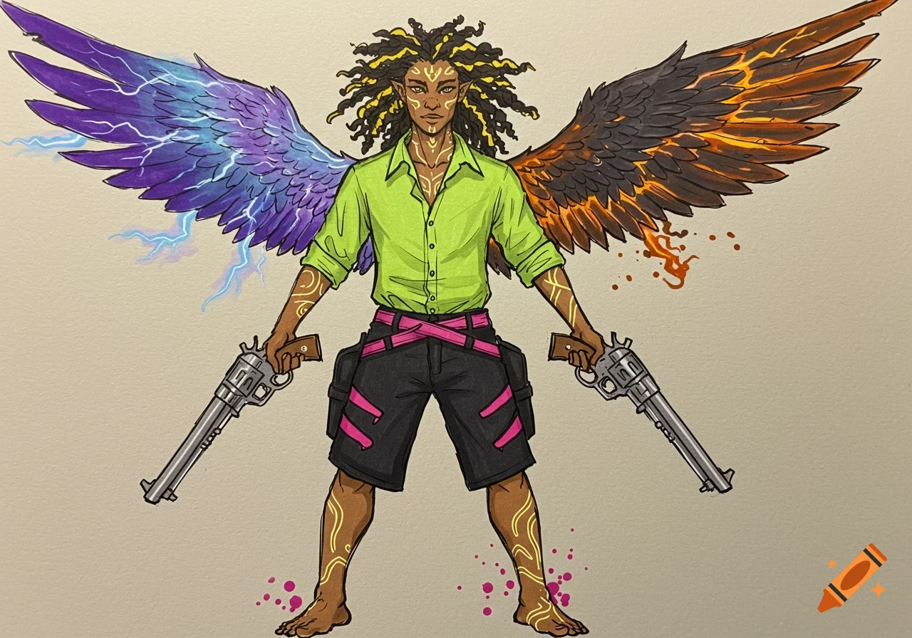 Mikagami+hakari+art created on Craiyon