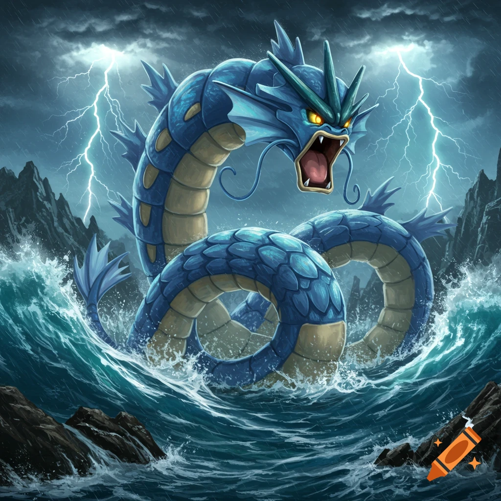 Water Type Pokemon created on Craiyon