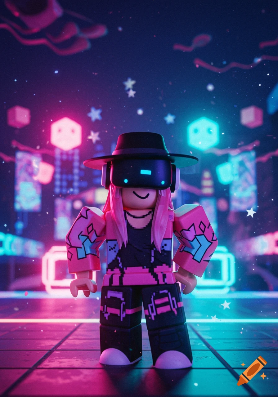 Roblox+rthro+avatar created on Craiyon