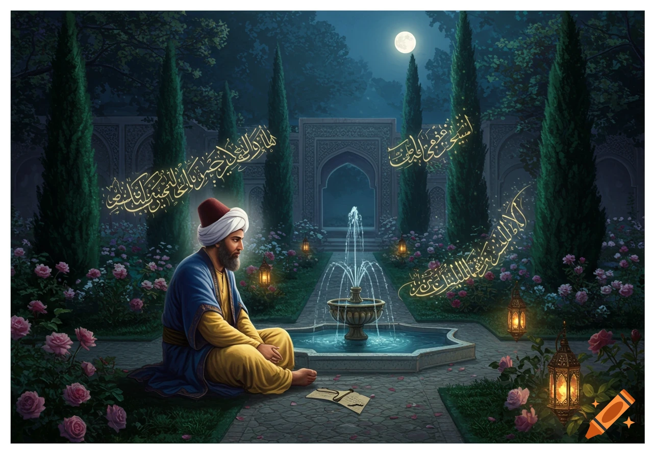 Islamic Calligraphy created on Craiyon