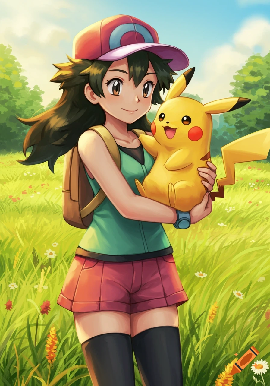 Draw me half ash ketchum face half mr mime face on Craiyon