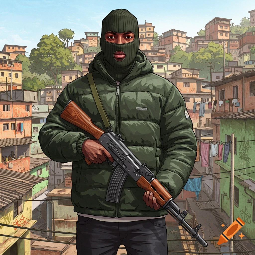 Two cartoon characters: one in a grey balaclava and the other in an ...