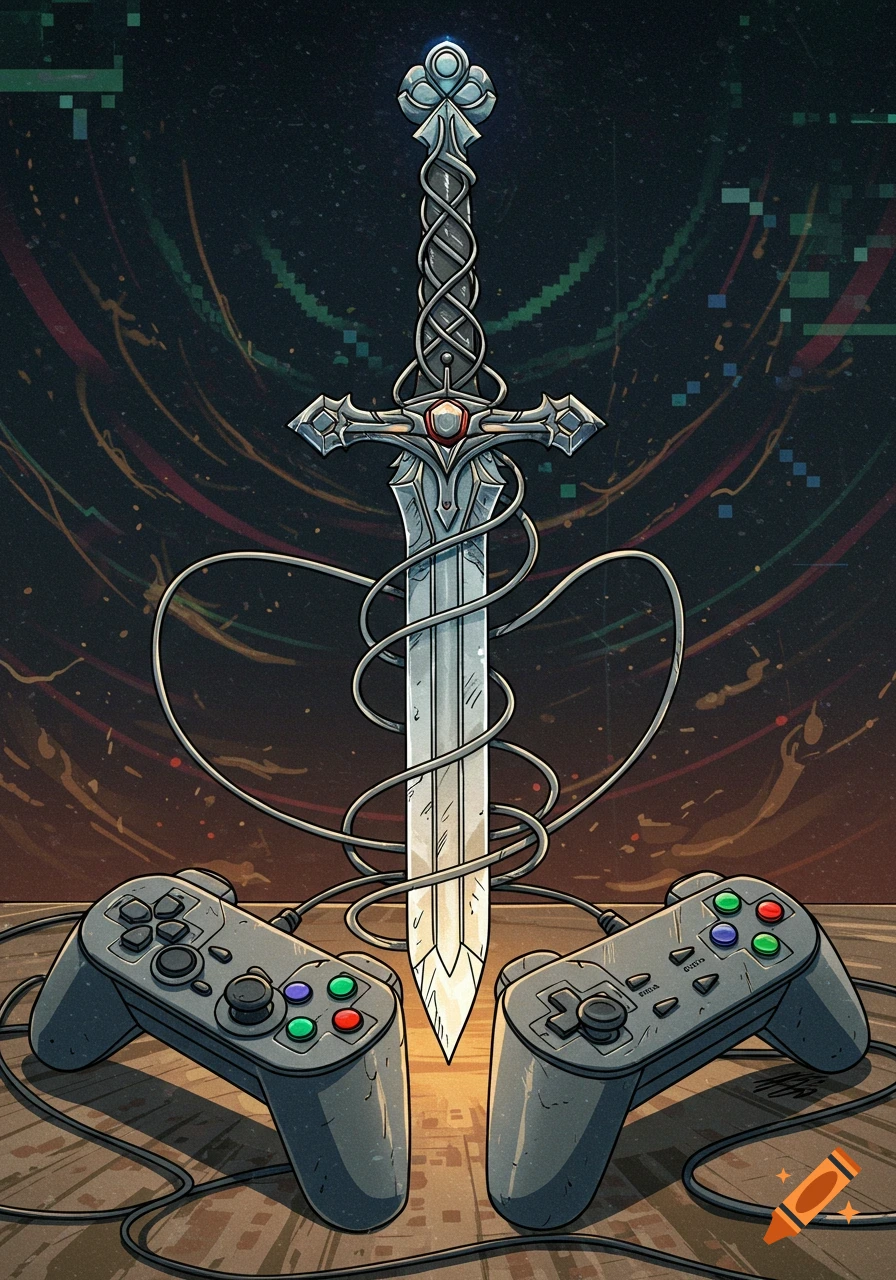 Videogame Art created on Craiyon